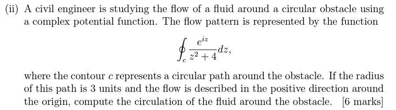 Solved A civil engineer is studying the flow of a fluid | Chegg.com