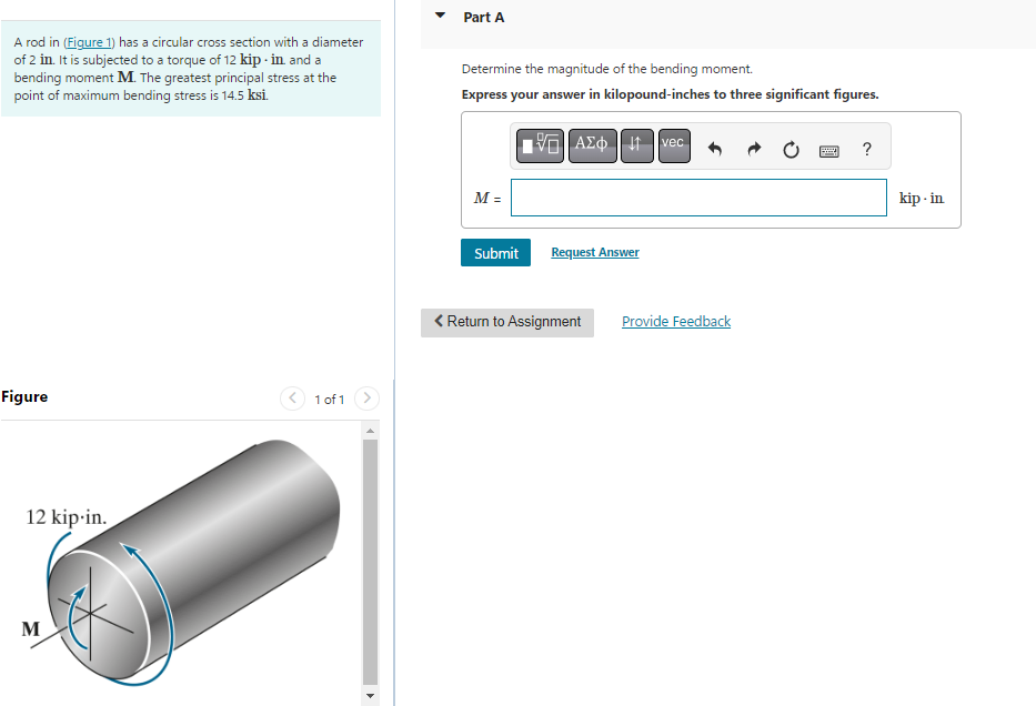Solved A rod in has a circular cross section with a diameter | Chegg.com
