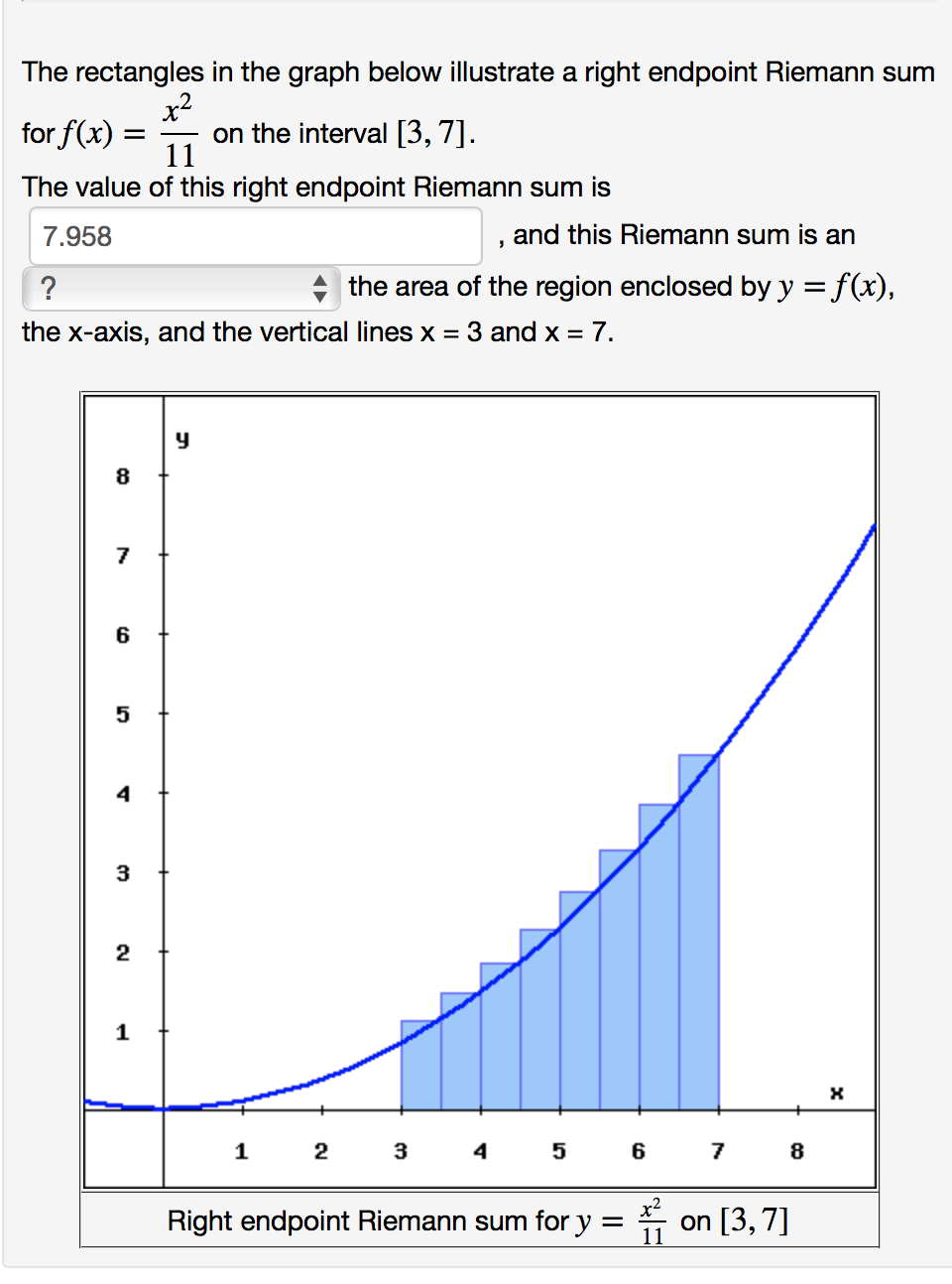 Solved The rectangles in the graph below illustrate a right | Chegg.com