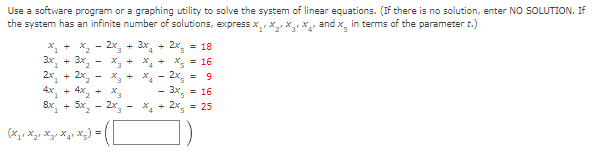 Solved Use a software program or a graphing utility to solve | Chegg.com