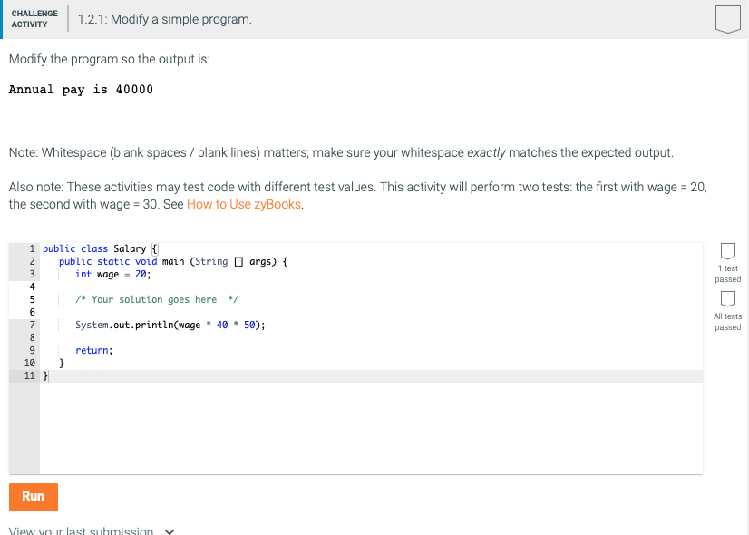 Solved Actwr 1 2 1 Modify A Simple Program Modify The