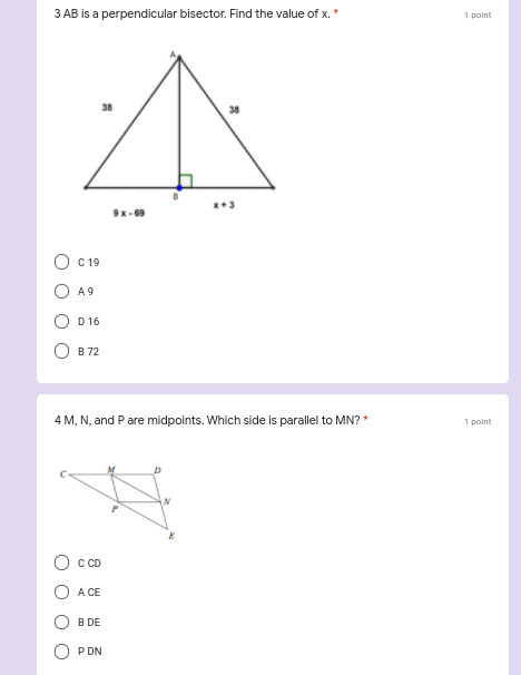 Solved 1 Put the sides of Triangle ABC in Order from | Chegg.com