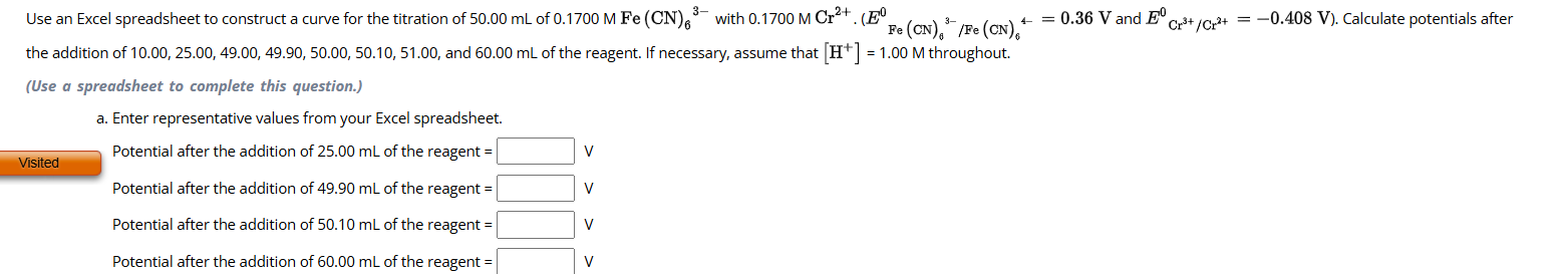 Solved by an EXPERT Use an ﻿Excel spreadsheet to ﻿construct a curve for | Chegg.com