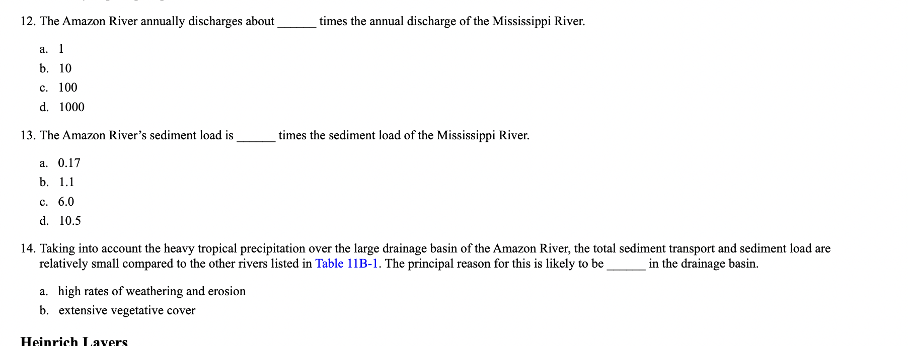 Solved A. Grain size B. Rounding Pebbles 4-64 mm "Gravel" > | Chegg.com