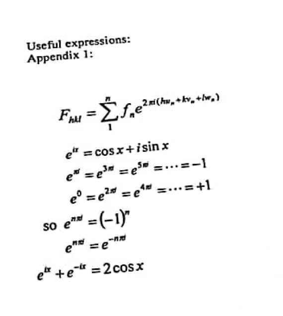 Solved a) By referring to the expressions in Appendix 1, | Chegg.com