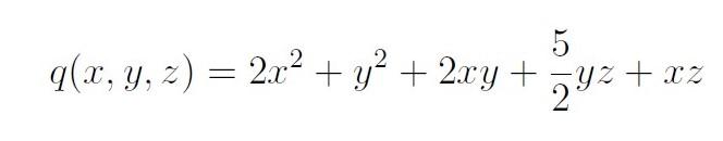 Solved We consider the quadratic form q defined on | Chegg.com
