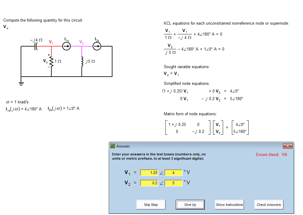 Solved Compute the following quantity for this circuit: KCL | Chegg.com