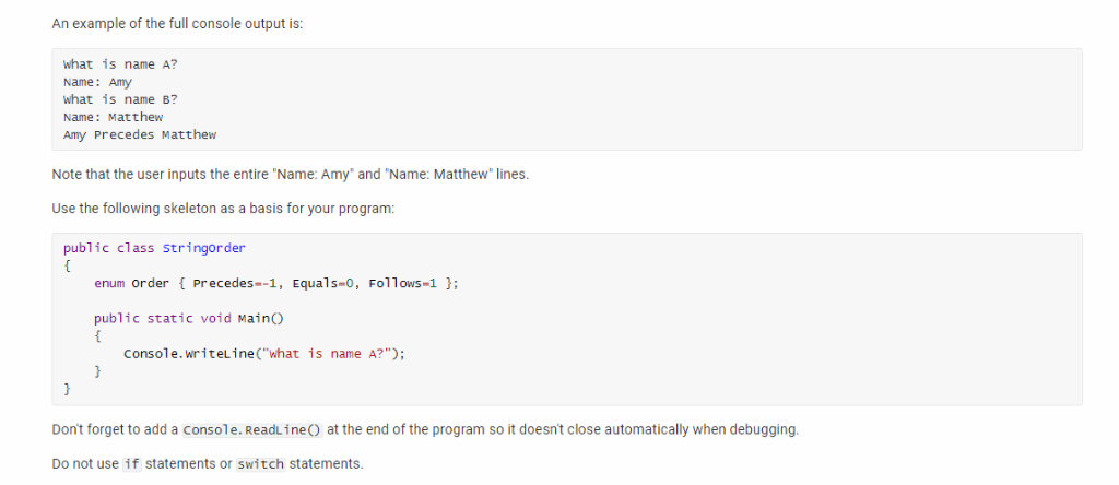 Solved Requirements: In this exercise you are o state the | Chegg.com