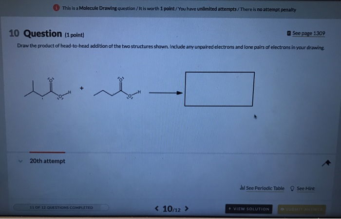 Solved This is a Molecule Drawing question/It is worth 1 | Chegg.com Solved This is a Molecule Drawing question/It is worth 1 | Chegg.com