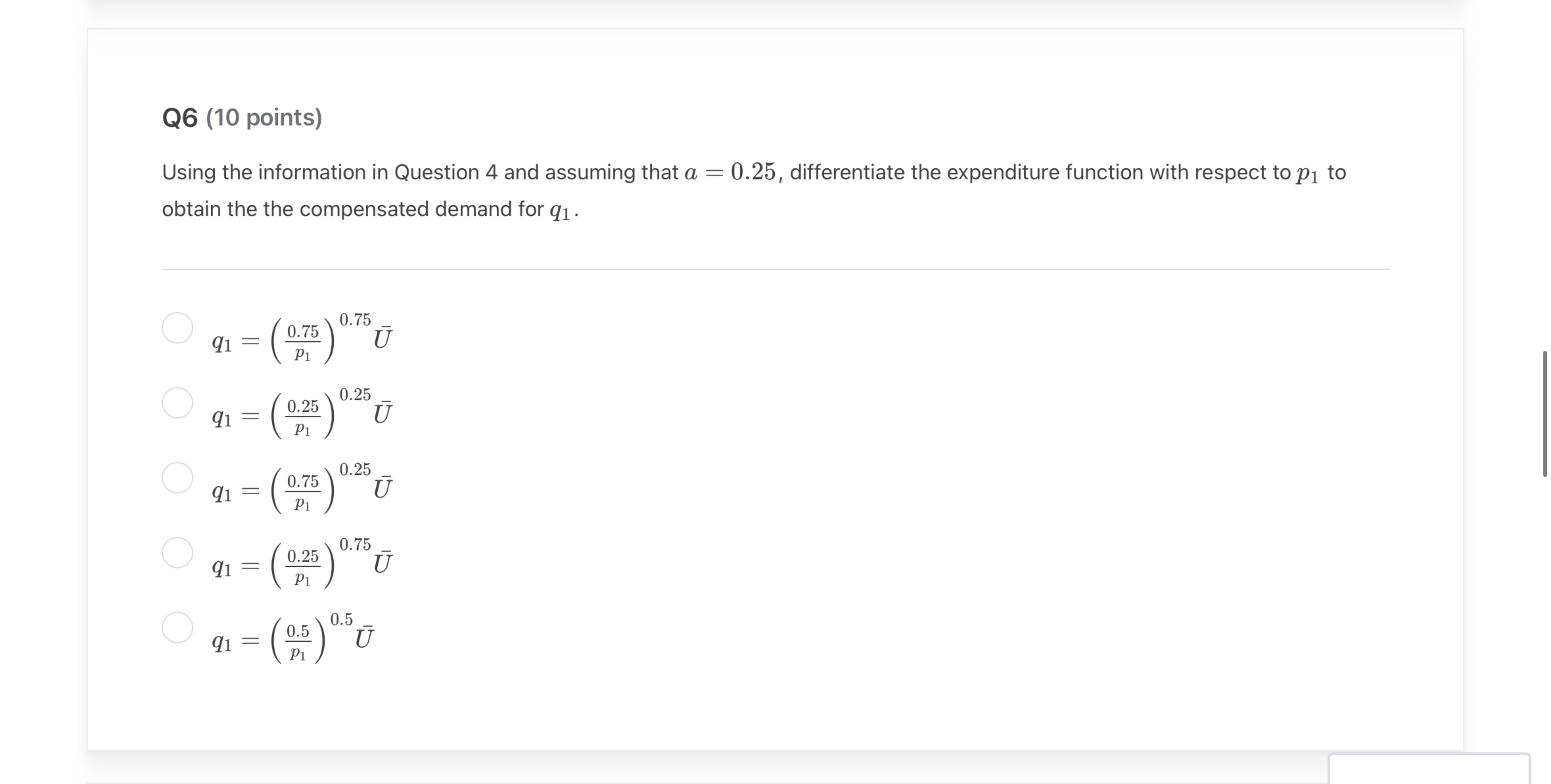 Solved Q6 (10 ﻿points)Using the information in ﻿Question 4 | Chegg.com