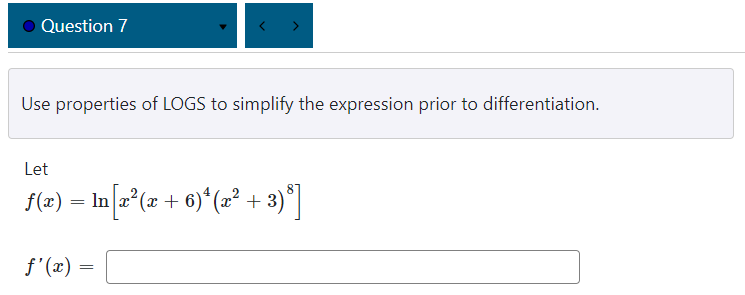 Solved Use properties of LOGS to simplify the expression | Chegg.com