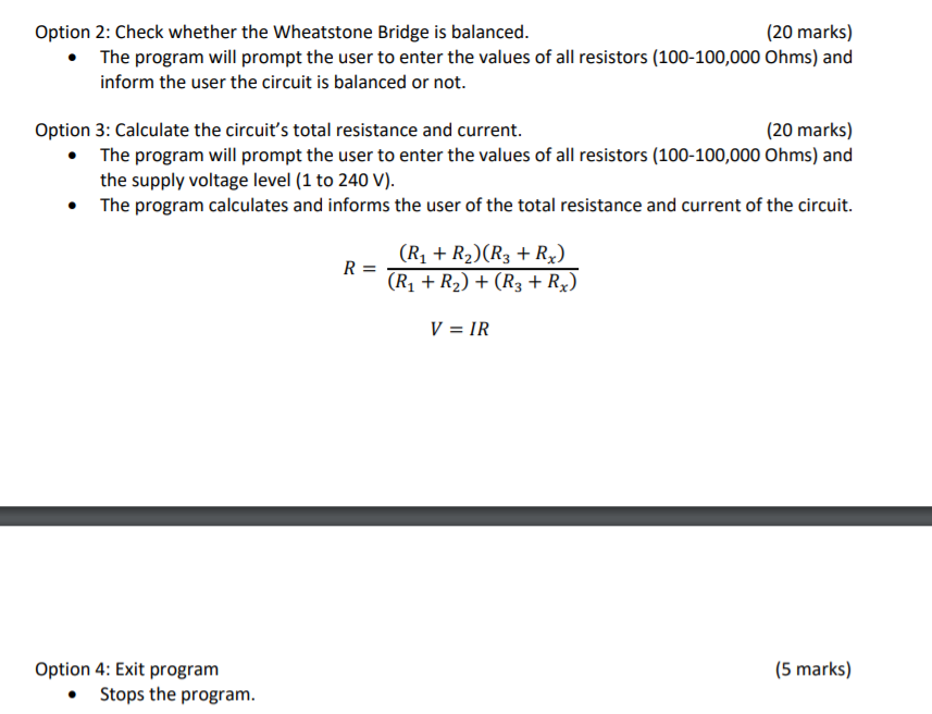 Solved Fig. 1 shows a Wheatstone Bridge circuit. The | Chegg.com