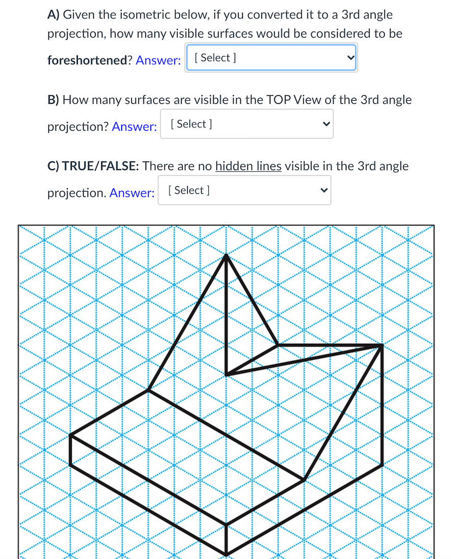 Solved A) Given the isometric below, if you converted it to | Chegg.com