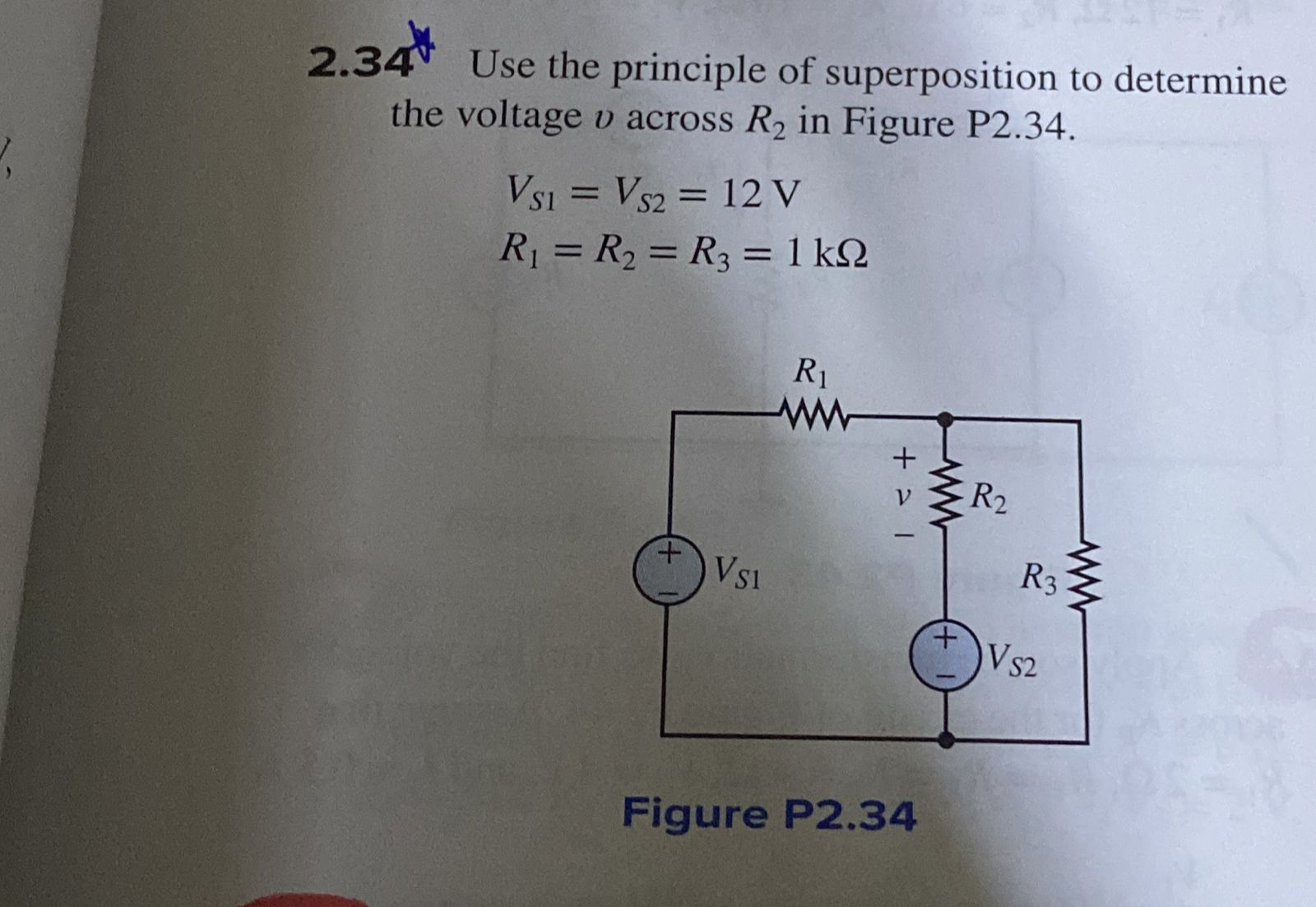 Solved 2.34 Use the principle of superposition to determine | Chegg.com