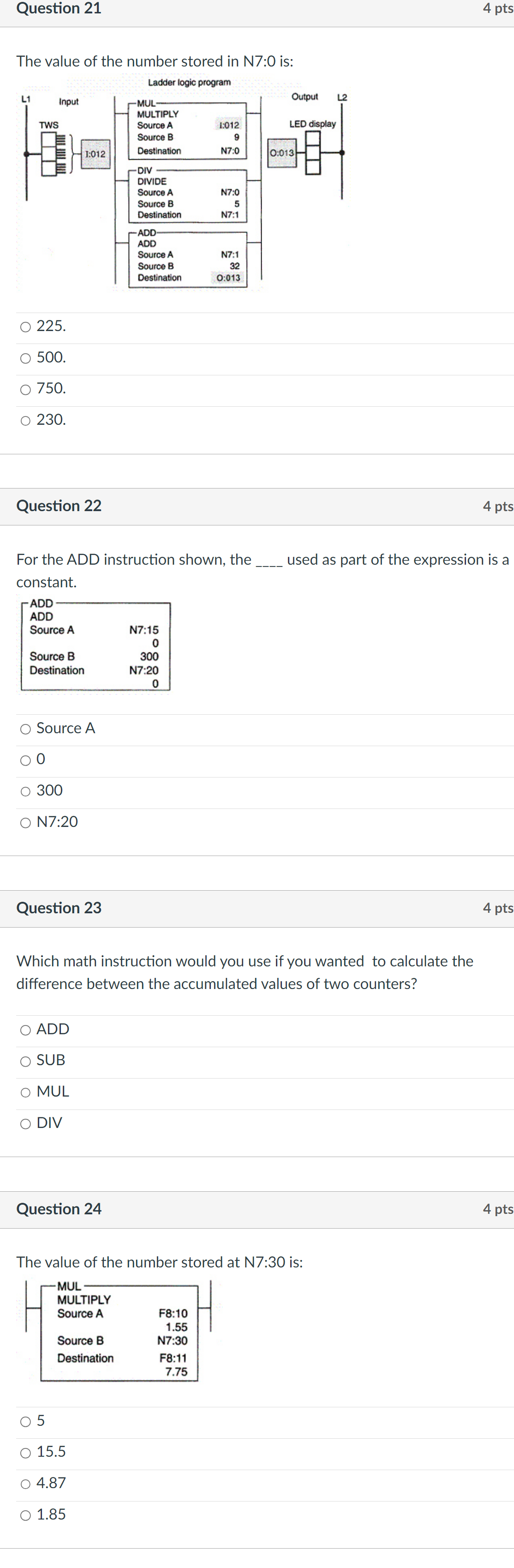 Solved Rung No. 2 will be true: at all times. when the | Chegg.com