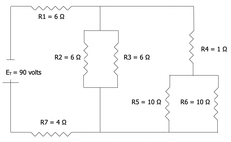 Solved The current flowing through resistor #4 ﻿is?Group of | Chegg.com
