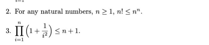 Solved 2. For any natural numbers, n > 1, n! | Chegg.com