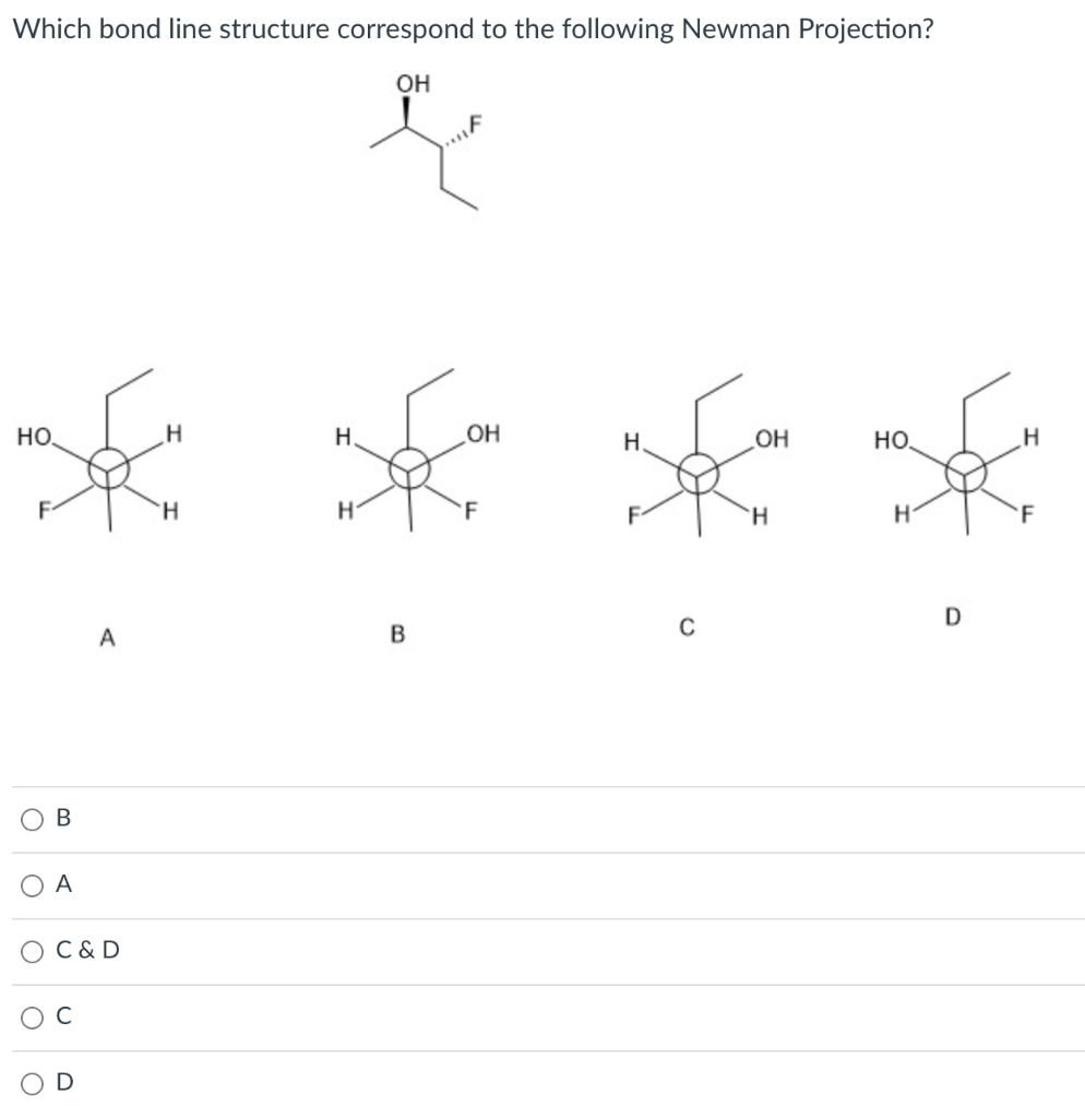 Solved Which bond line structure correspond to the following | Chegg.com