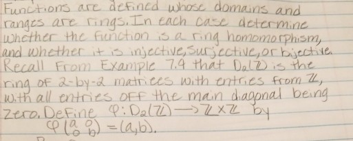 Solved How to prove function in picture is injective, | Chegg.com