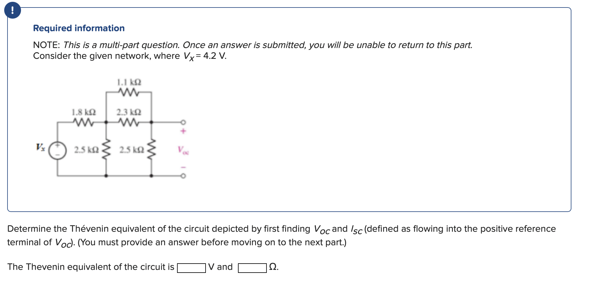 Solved Required informationNOTE: This is a multi-part | Chegg.com