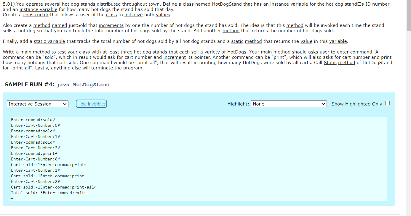 Solved 5.01) You operate several hot dog stands distributed | Chegg.com