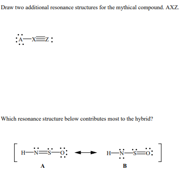 Solved Draw two additional resonance structures for the | Chegg.com