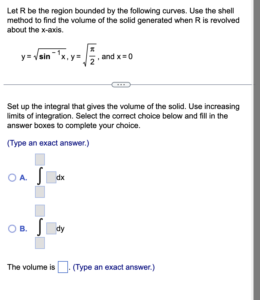 Solved Let R be the region bounded by the following curves. | Chegg.com