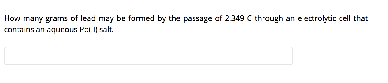 Solved How many grams of lead may be formed by the passage | Chegg.com
