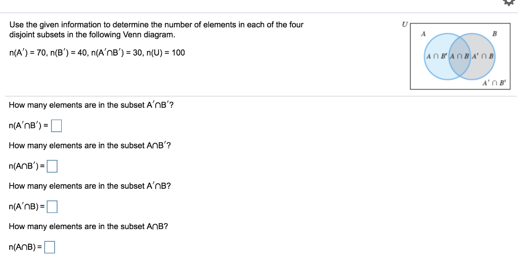 Solved Use the given information to determine the number of | Chegg.com