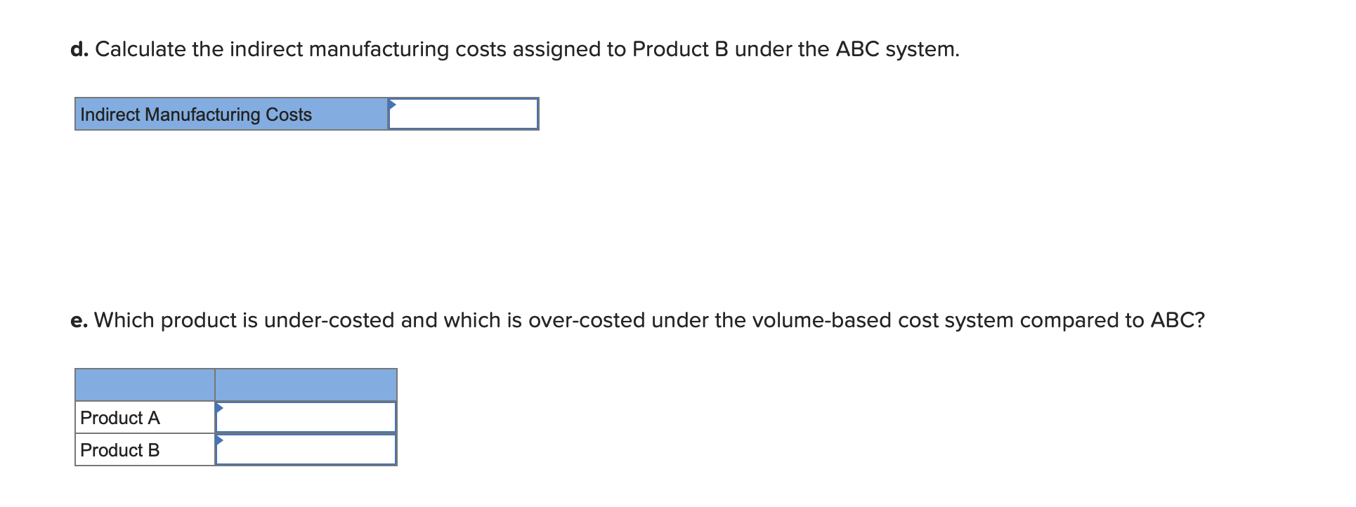 Solved Odom, Inc. produces two different products, Product A | Chegg.com