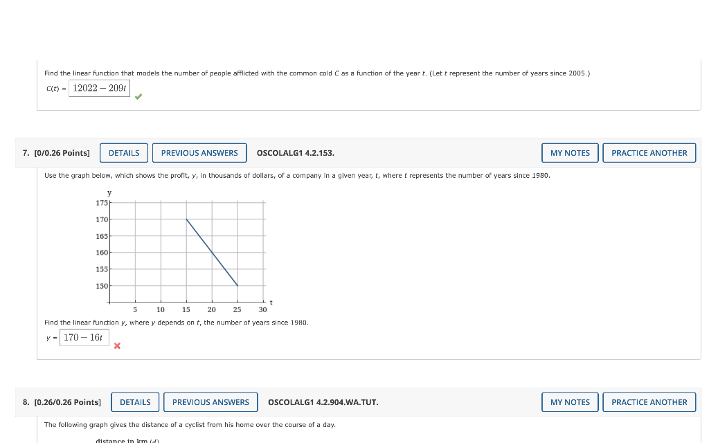 Solved c(t)= [0/0.26 Points] OSCOLALG1 4.2.153. Use the | Chegg.com