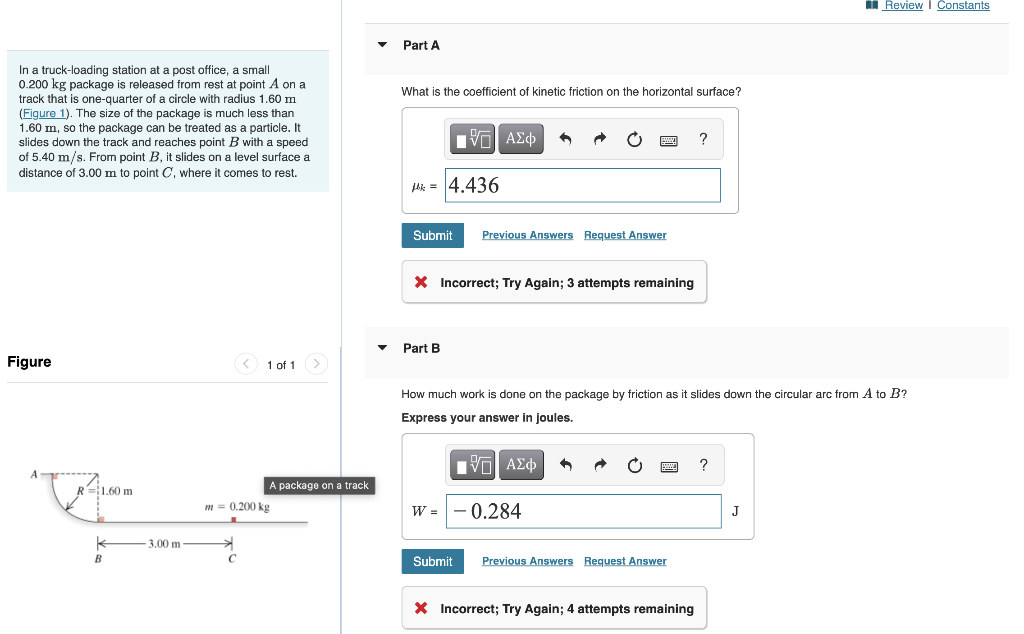 Solved In a truck-loading station at a post office, a small | Chegg.com