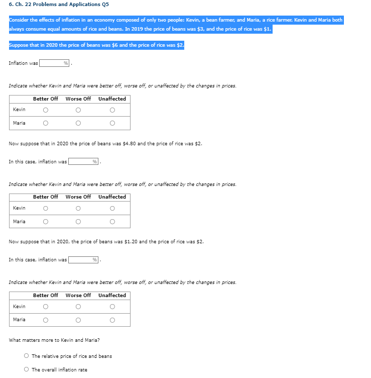 Solved 6. Ch. 22 Problems and Applications Q5 Consider the | Chegg.com