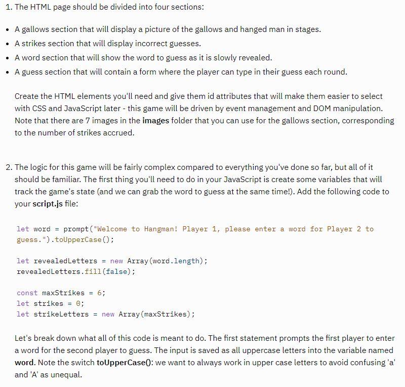 Solved 1. The HTML page should be divided into four | Chegg.com