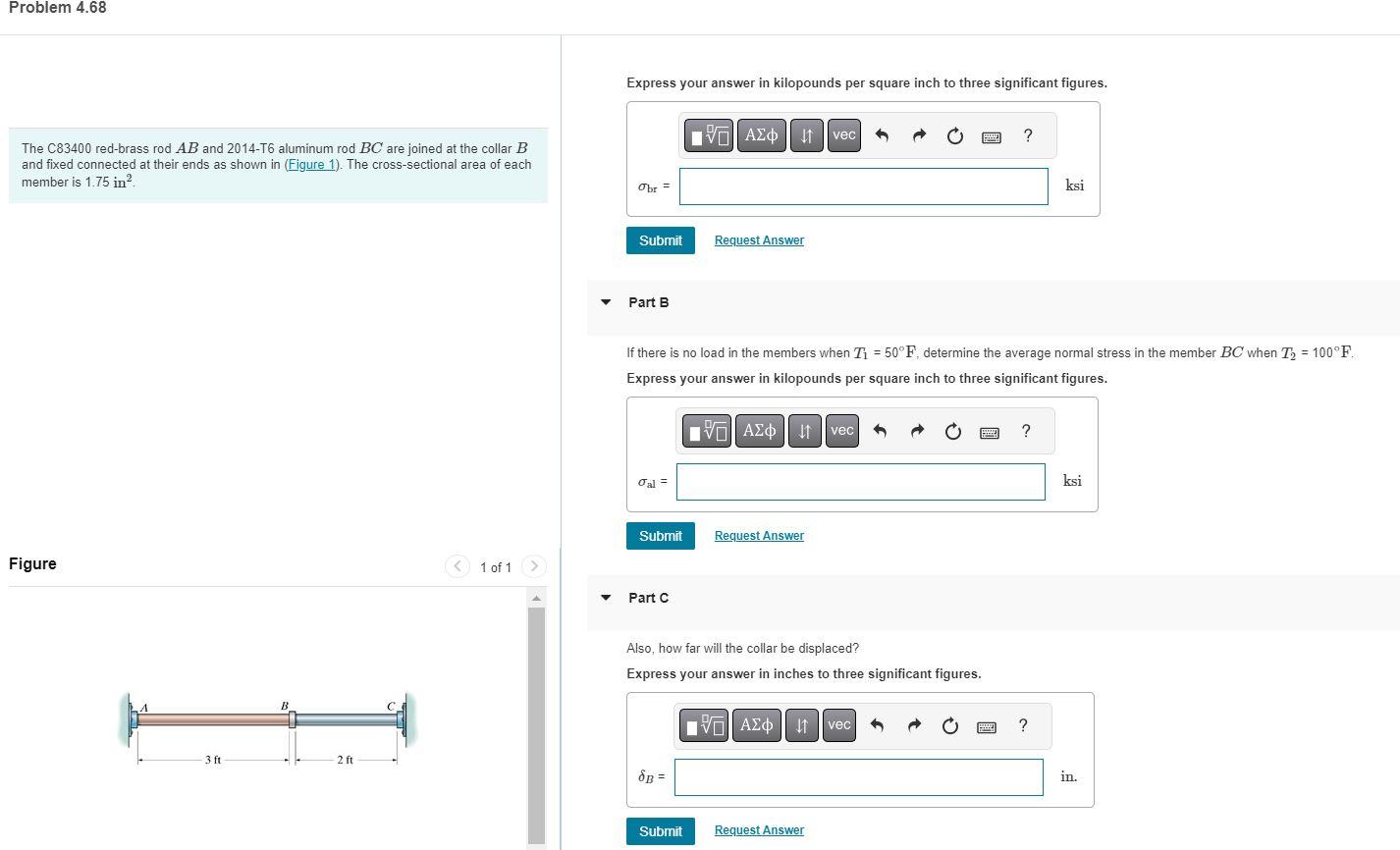 Solved Express your answer in kilopounds per square inch to | Chegg.com