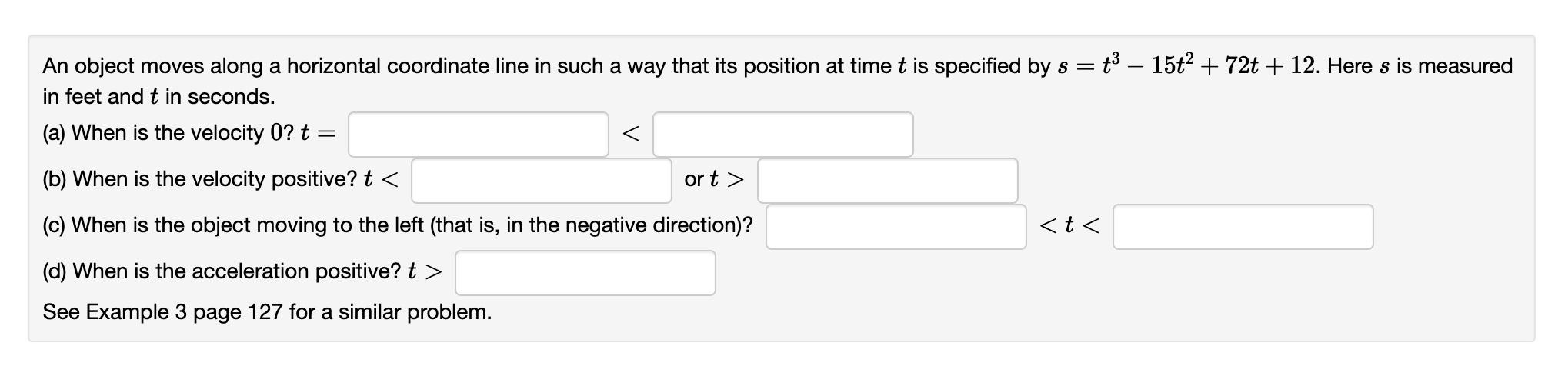 Solved An object moves along a horizontal coordinate line in | Chegg.com