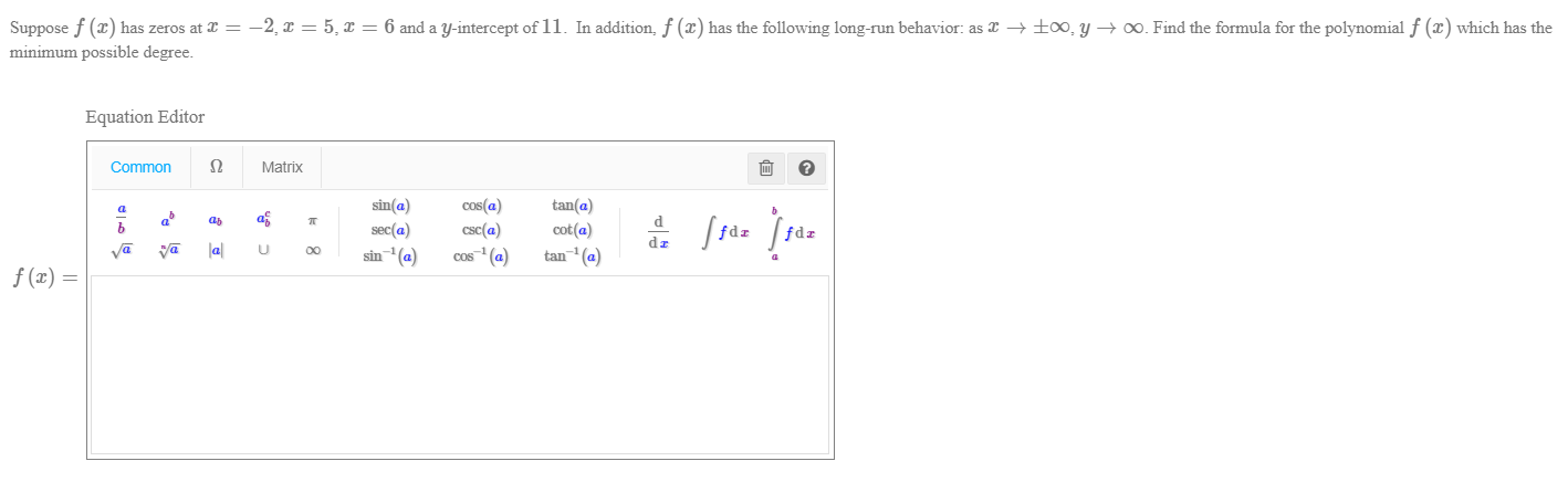 Solved Give a possible formula of minimum degree for the | Chegg.com