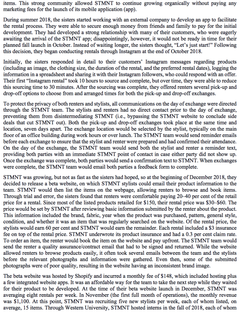 Solved It was early January 2019 when Jenessa Olson and | Chegg.com