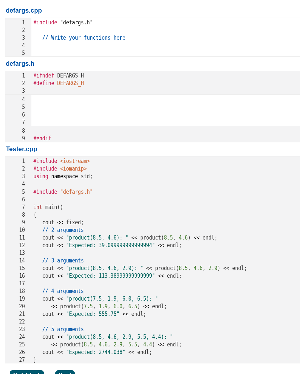 Solved Default arguments allow you to call a single function | Chegg.com