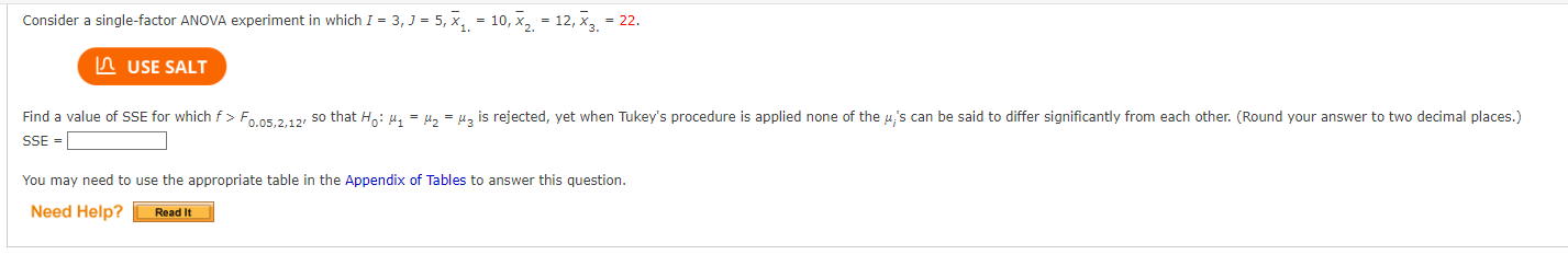 Solved Consider a single-factor ANOVA experiment in which | Chegg.com