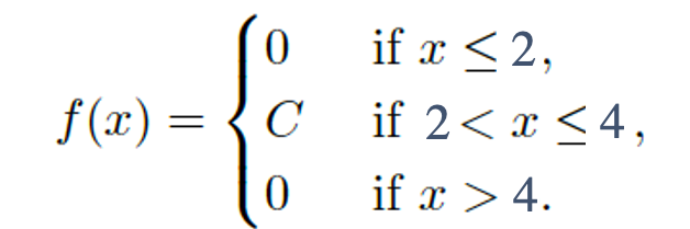 Solved Find constant C, expectation of X, and variance of | Chegg.com