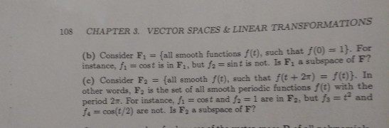 Solved 4. Let F be the vector space of all smooth functions. | Chegg.com