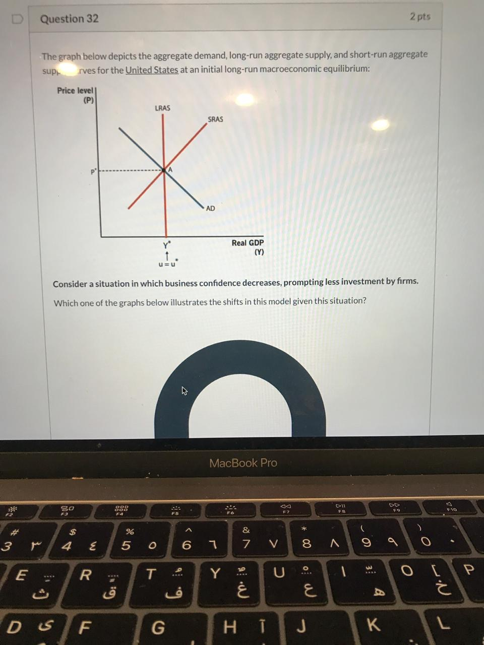 The graph below depicts the aggregate demand, | Chegg.com