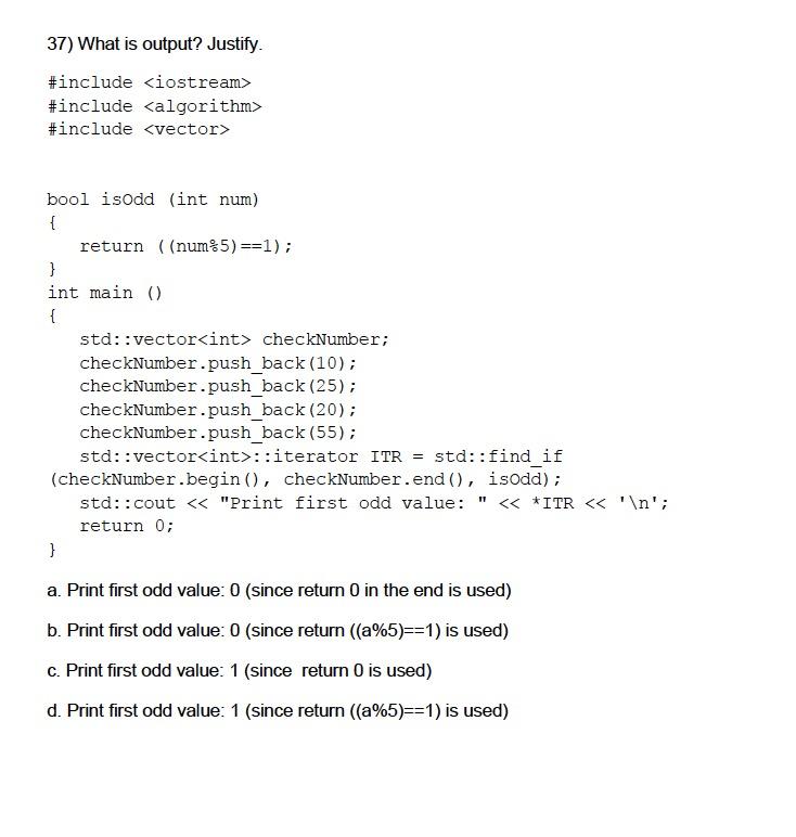 Solved 34) Which line in the code generates 10 as the | Chegg.com