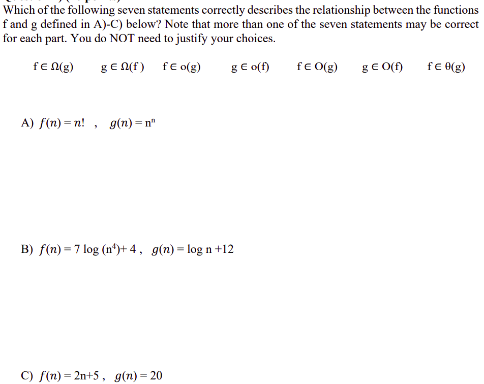 Solved Which of the following seven statements correctly | Chegg.com