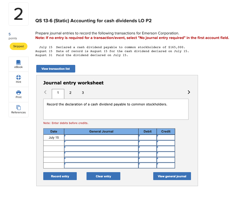 Solved Required information Problem 13-4A (Algo) Analyzing | Chegg.com