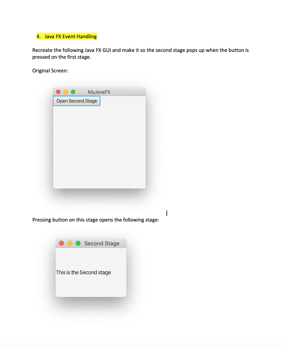 Solved 4. Java FX Event Handling Recreate the following Java | Chegg.com Solved 4. Java FX Event Handling Recreate the following Java | Chegg.com