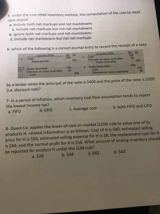 Solved Under the cost retail inventory method, the | Chegg.com