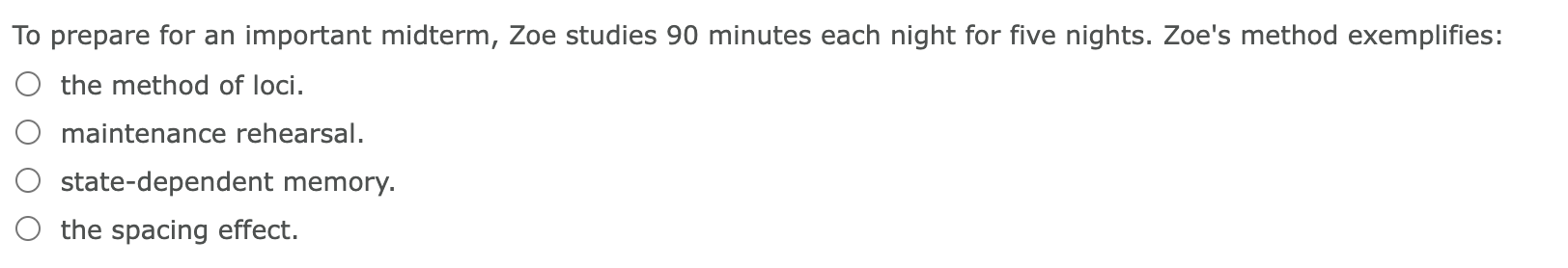 Solved To prepare for an important midterm, Zoe studies 90 | Chegg.com