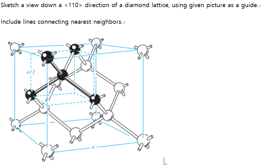 Solved Sketch a view down a direction of a diamond | Chegg.com